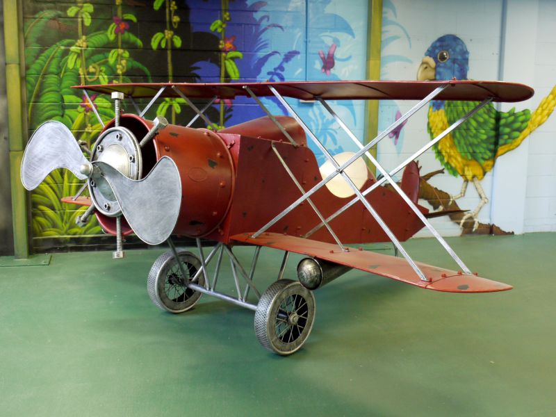 Red Fokker Dr.I Tri-Plane Scale Model | Black Country Metalworks
