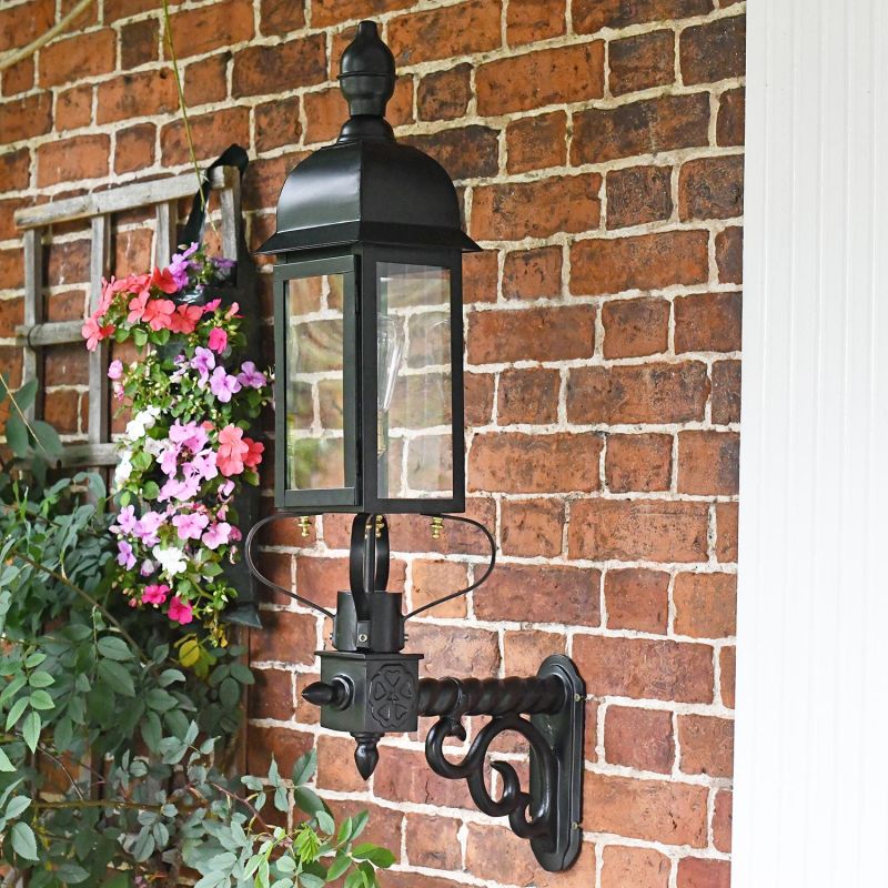 Black Slimline Traditional Victorian Wall Light 102 x 47cm | Black ...