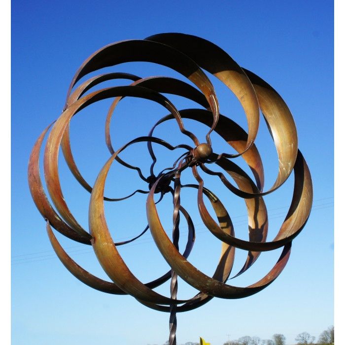 “Celestial Cosmos” Sunflower and Stars Wind spinner | Black Country ...