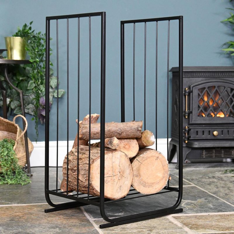 Long Contemporary Log Store | Black Country Metalworks