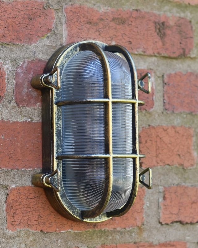'Marina' Nautical Bulkhead Wall Light | Black Country Metalworks