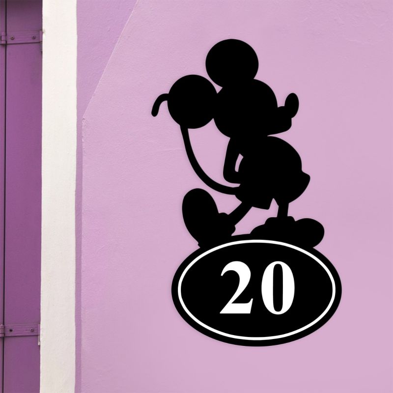 Mouse Iron House Number Sign | Black Country Metalworks