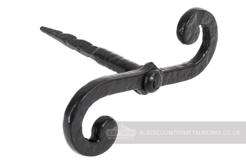 Pair of Black Iron Shutter Fasteners | Black Country Metalworks