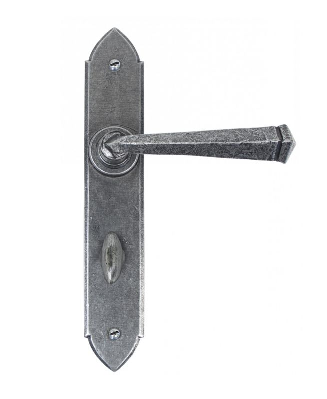 "Peregrine" Antique Pewter Straight Lever Lock Set | Black Country ...