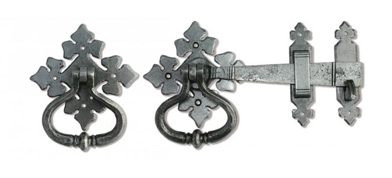 Pewter Victorian Handle Latch Set | Black Country Metalworks