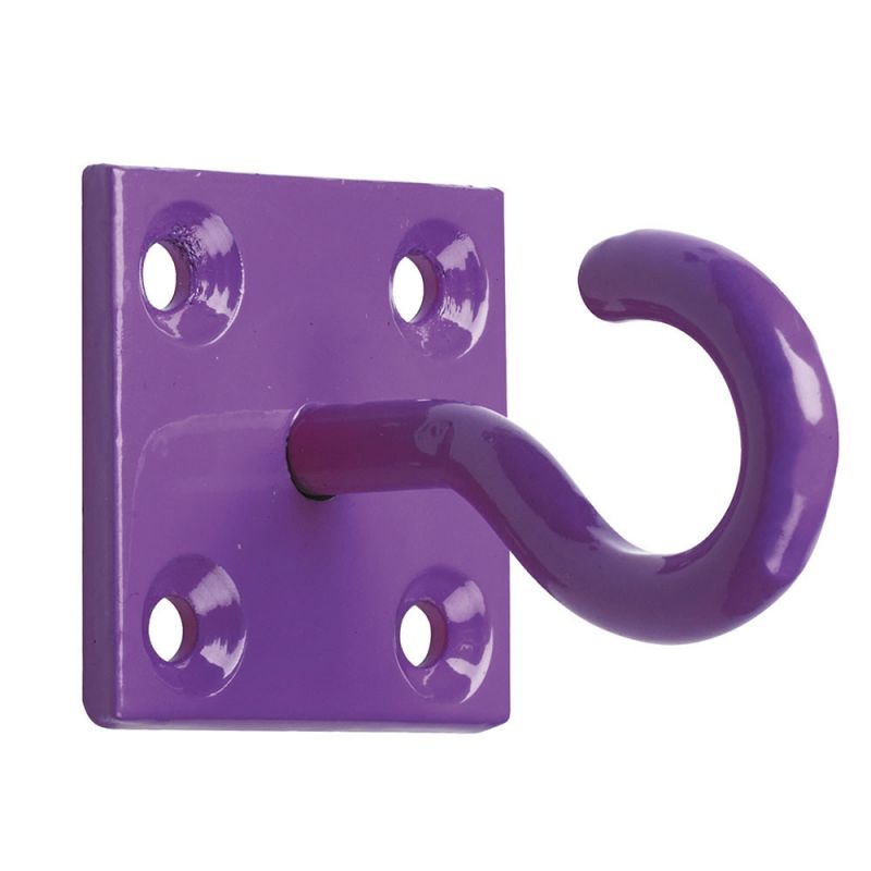 Purple Wall Mounting Chain Hook | Black Country Metalworks
