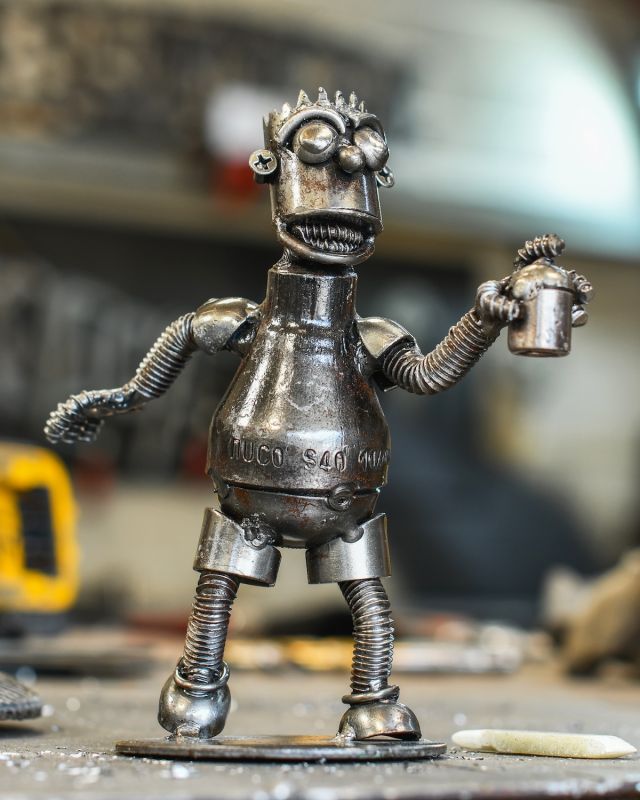Recycled Metal Cartoon Sculpture | Black Country Metalworks