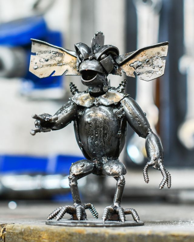 Recycled Metal Gremlin Sculpture | Black Country Metalworks
