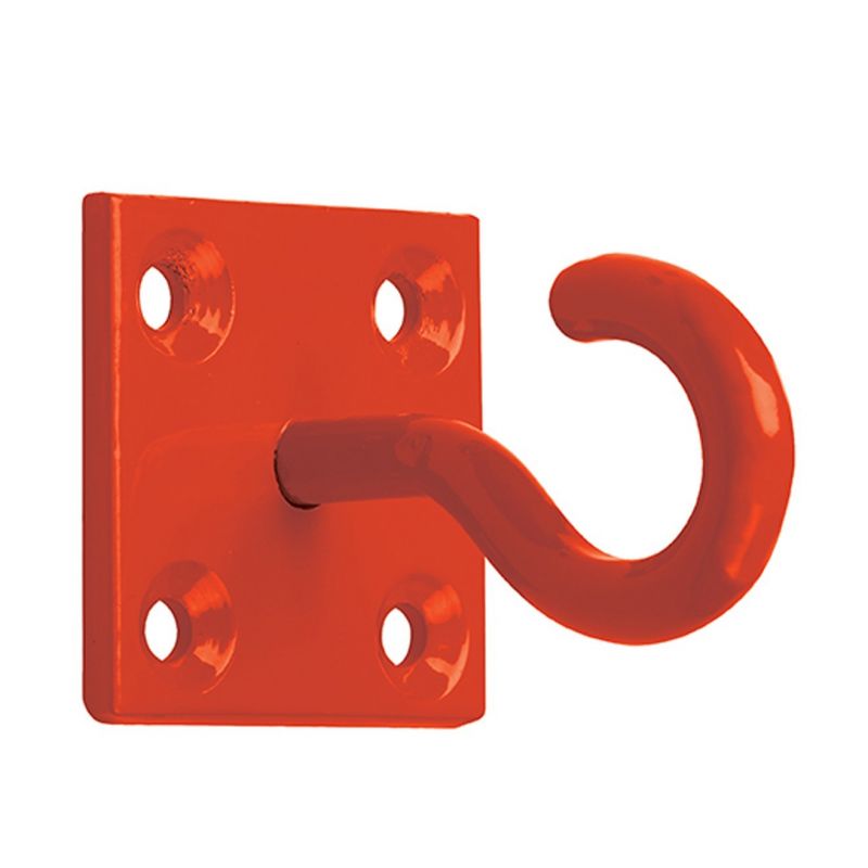 Red Wall Mounting Chain Hook | Black Country Metalworks
