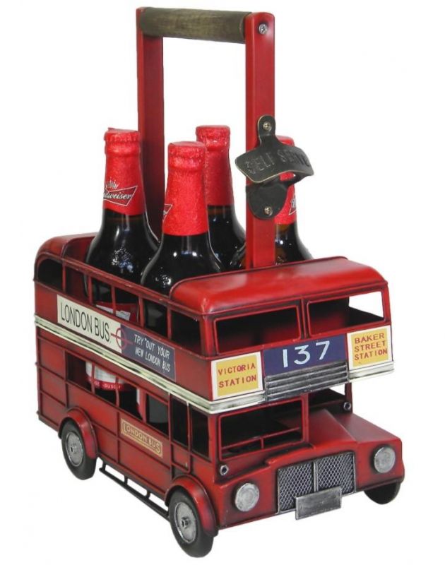 Double Decker Bus Bottle Carrier | Black Country Metalworks