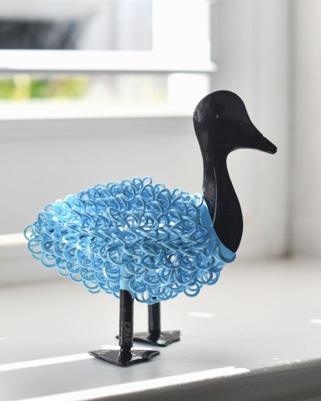 'Remi' the Recycled Metal Duck - Blue | Black Country Metalworks