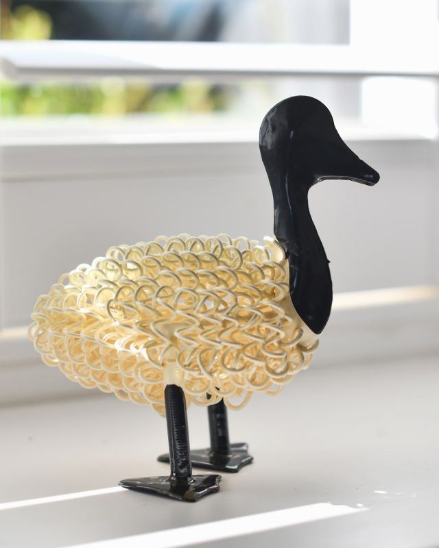 'Remi' the Recycled Metal Duck - Cream | Black Country Metalworks
