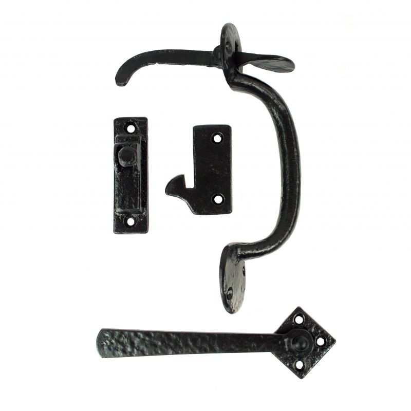 Right Handed Forge Design Iron Thumb Latch | Black Country Metalworks