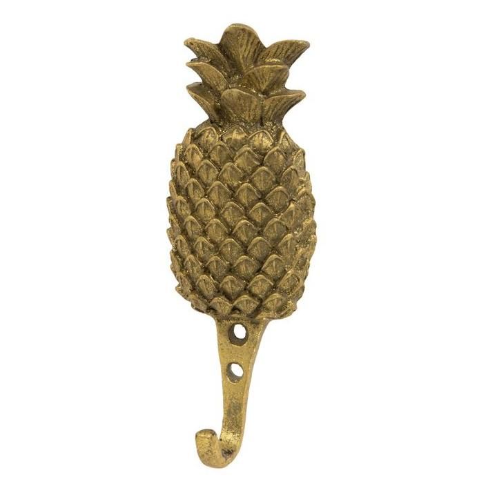 Rustic Brass Pineapple Wall Hook | Black Country Metalworks