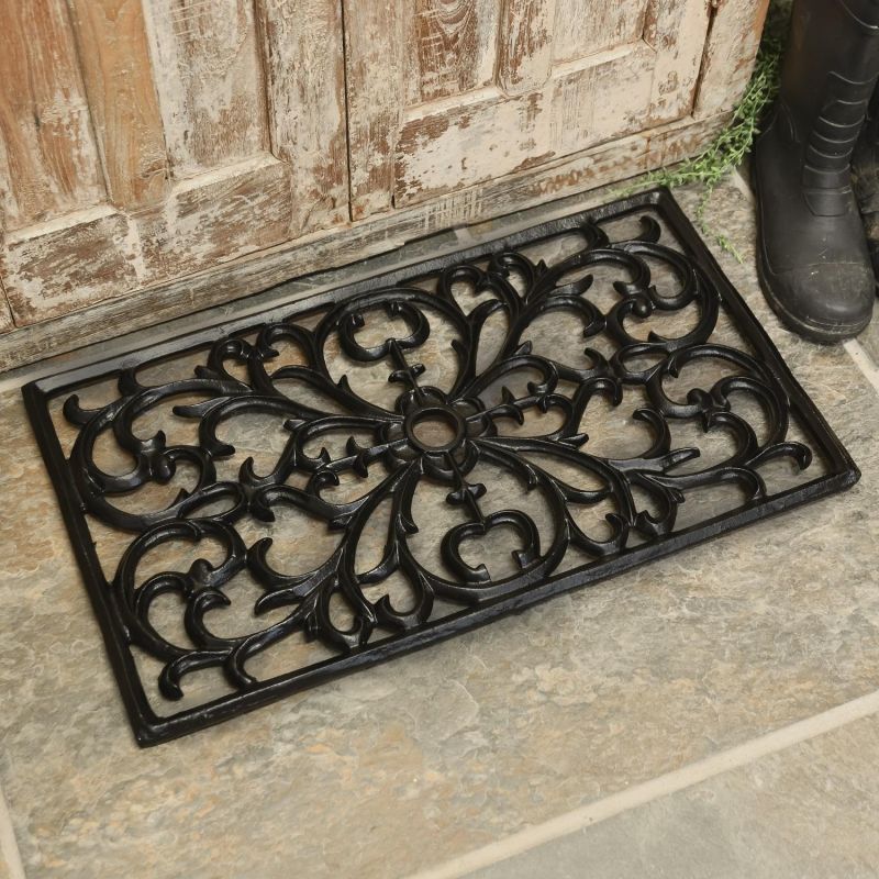 "Clarence" Rectangle Doormat- Black | Black Country Metalworks