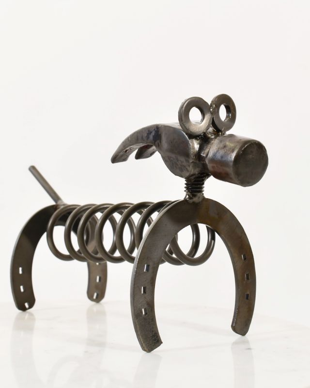 Recycled Metal Dachshund Sculpture | Black Country Metalworks