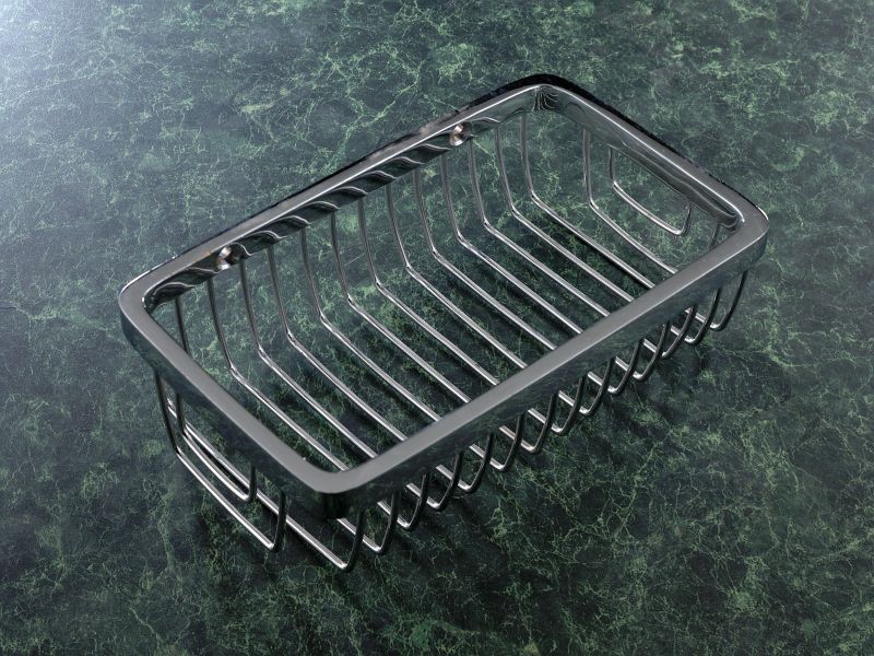 Ornate Square Wall Mounted Soap Dish | Black Country Metalworks