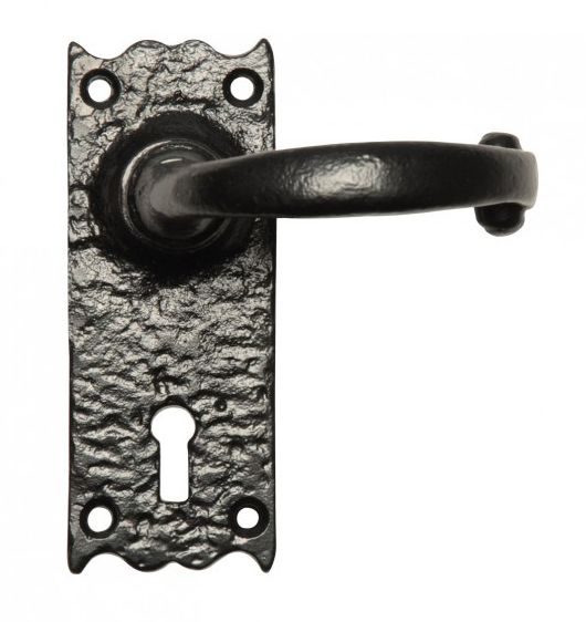 "Aldrington" Small Cast Iron Blacksmith Door Handles | Black Country ...