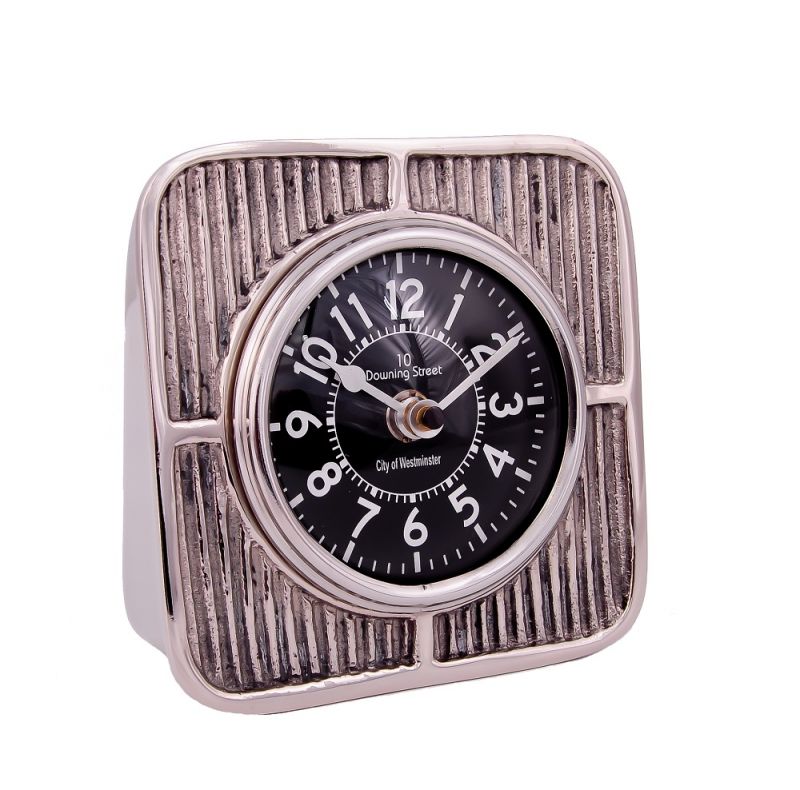 Grey Bi-Plane Desk Clock | Black Country Metalworks