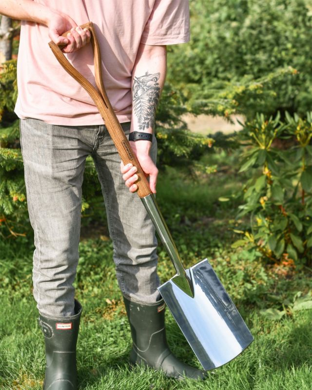 Stainless Steel Gardening Hand Fork With Ash Wooden Grip | Black ...