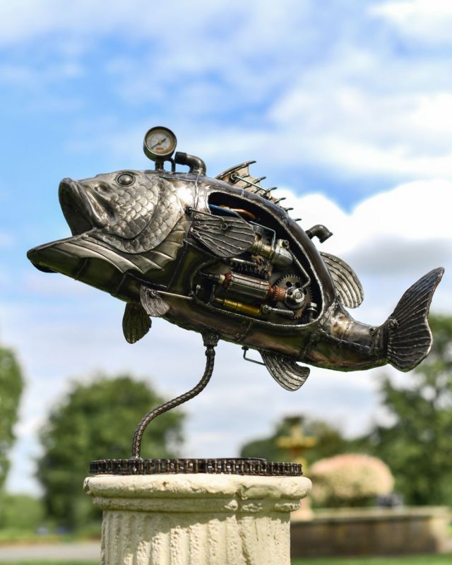 Recycled Metal Steampunk Fish | Black Country Metalworks