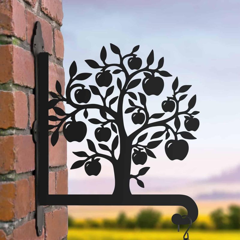 Steel Apple Tree Hanging Basket Bracket | Black Country Metalworks