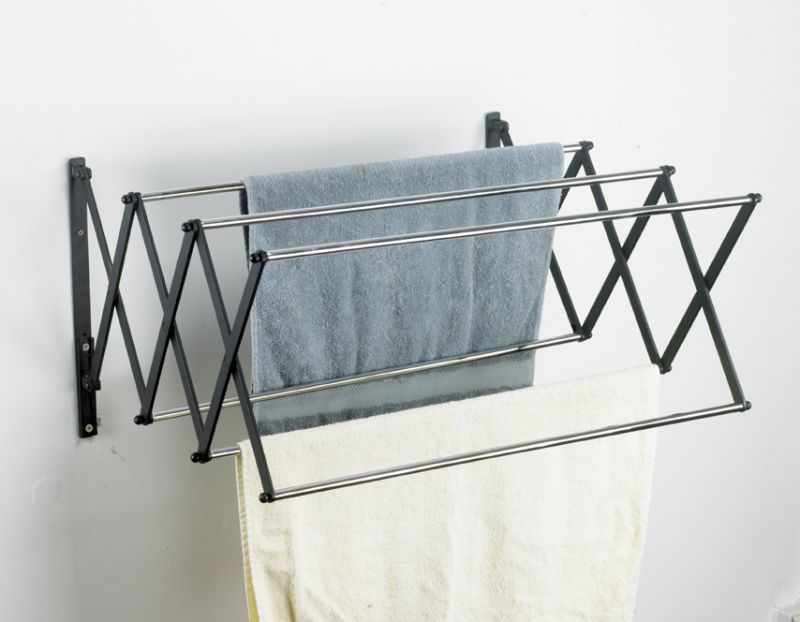 Lindham Spacesaver Telescopic Extendable Towel Rack | Black Country ...