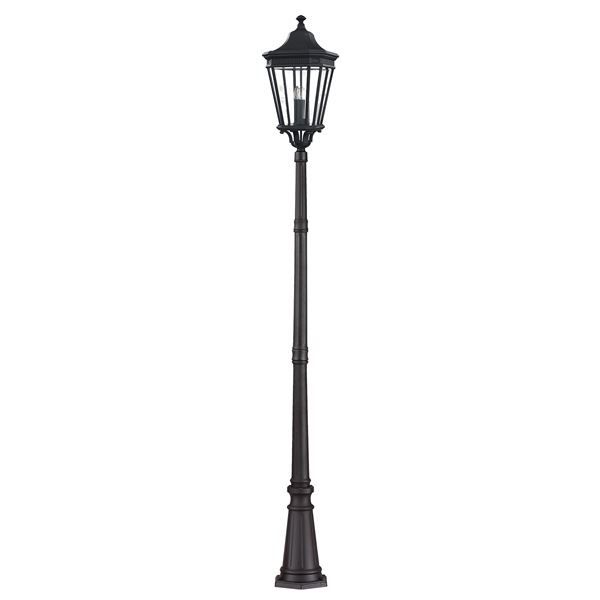 "Bramford Bank" Black Traditional Gothic Lamp Post 2.57m | Black ...