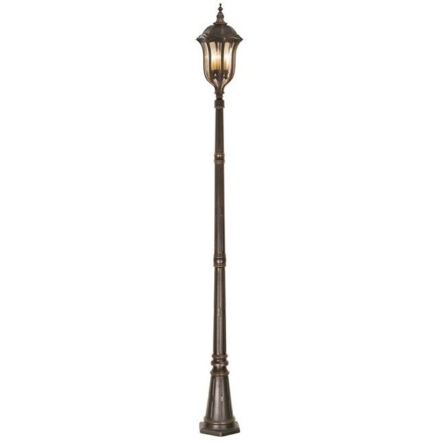 "Edmondale" Bronze Gothic Garden Lamp Post 2.58m | Black Country Metalworks