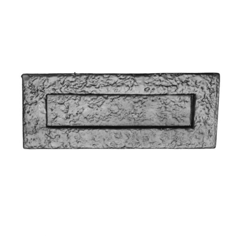 13" Traditional Black Iron Simplistic Door Letter Plate | Black Country ...