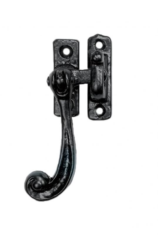 Traditional Black Iron Window Casement Stay With Hook Plate | Black ...