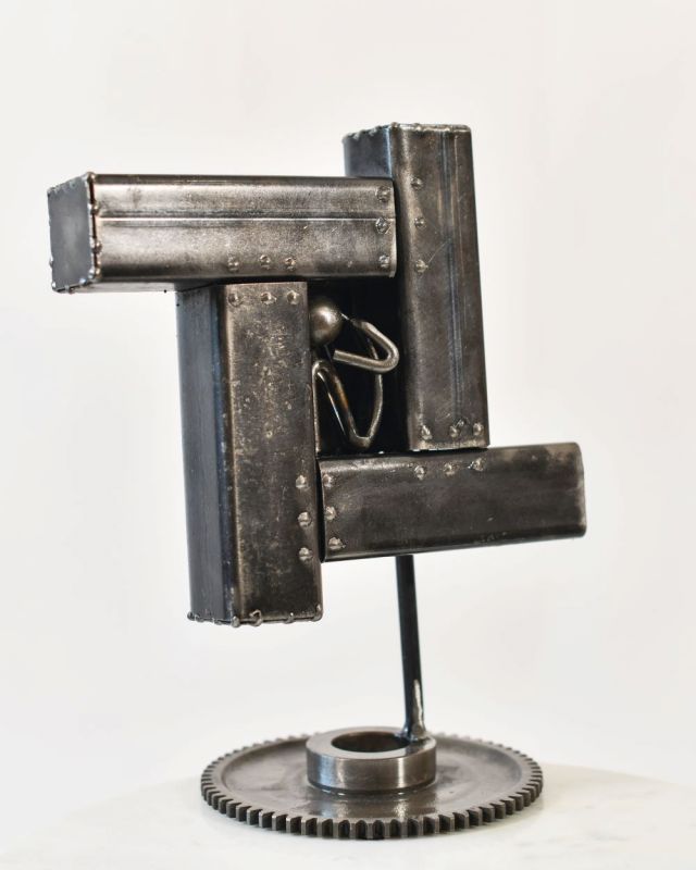 Recycled Metal Trapped Sculpture | Black Country Metalworks