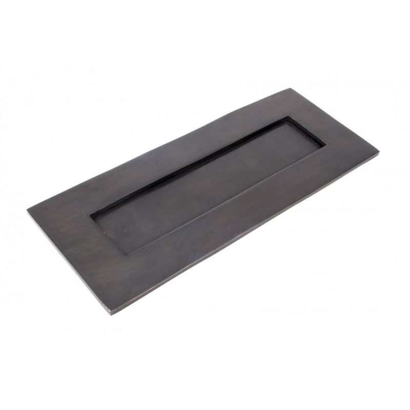 Small Cast Brass Traditional Letter Plate- Antique Bronze | Black ...