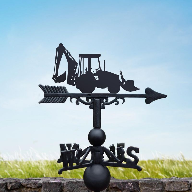 Construction Digger Weathervane | Black Country Metalworks