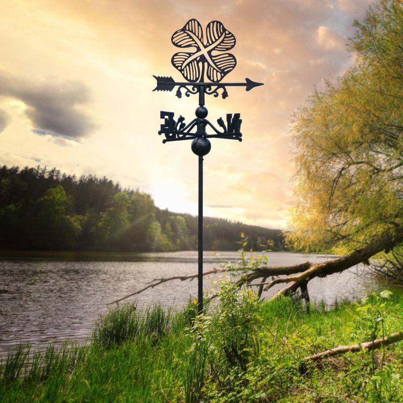 Celtic Clover Free Standing Weathervane | Black Country Metalworks