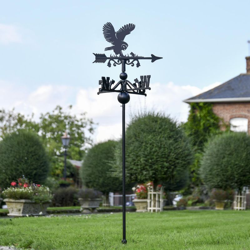 Barn Owl Free Standing Weathervane | Black Country Metalworks