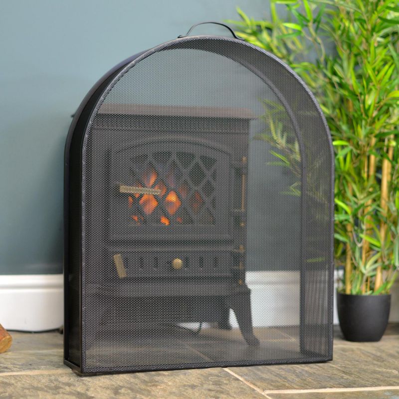 "Athelhampton" Arched Box Style Fire Guard | Black Country Metalworks
