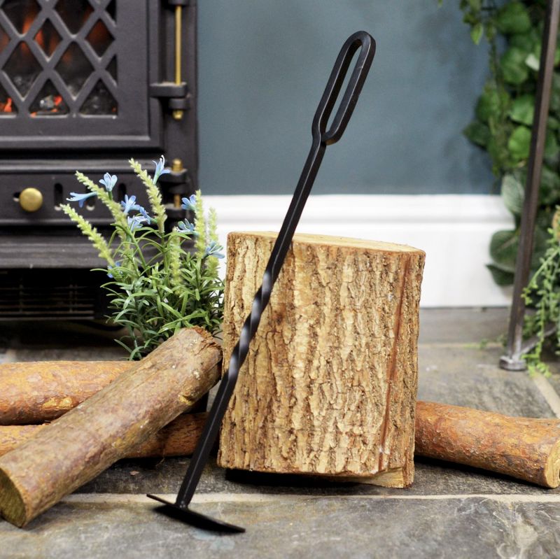 Black Iron Fireplace Ash Scraper | Black Country Metalworks