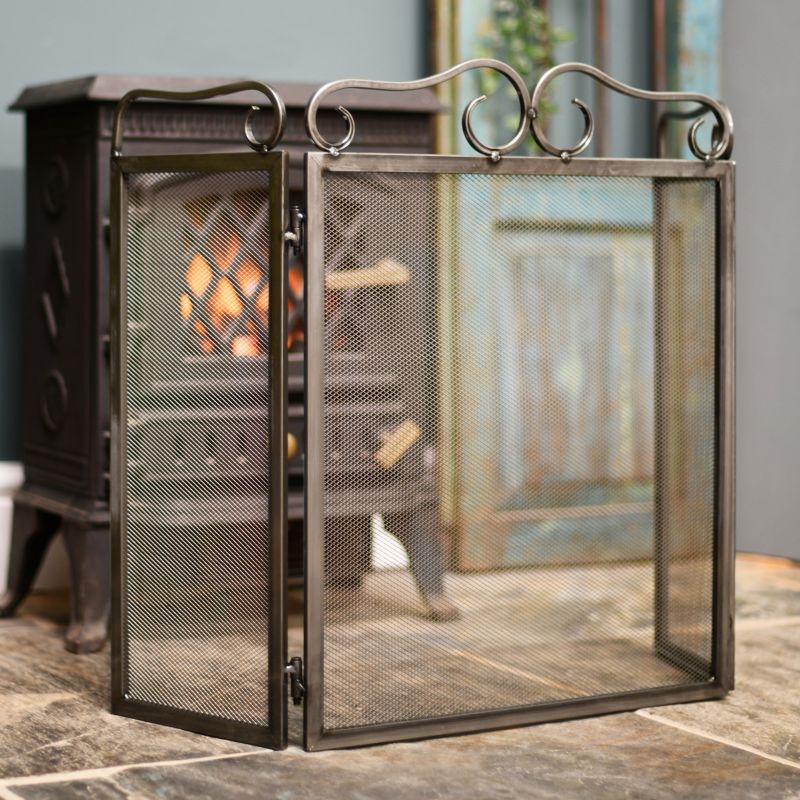 Classic Ornate Wrought Steel Fire Guard | Black Country Metalworks