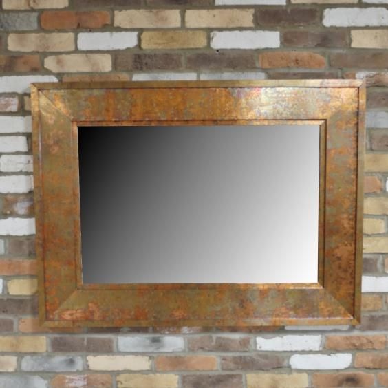 Rustic Copper Wall Mirror - Large | Black Country Metalworks
