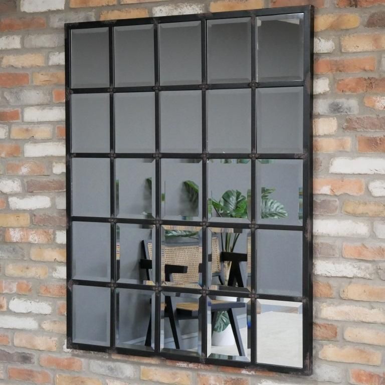 "Squares" Industrial Mirror | Black Country Metalworks