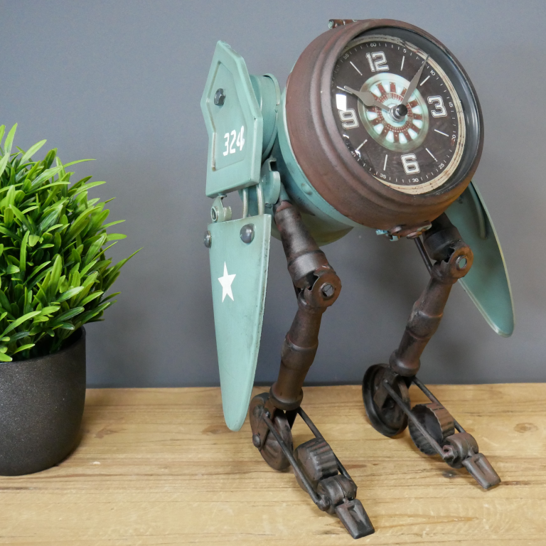 Robot Spaceship Clock | Black Country Metalworks