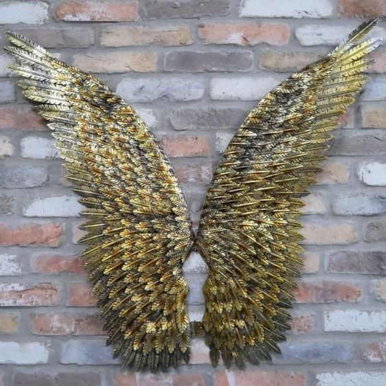 Antique Gold Angel Wings | Black Country Metalworks