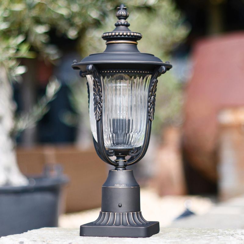 "Christleton" Traditional Ornate Pillar Light 50cm | Black Country ...