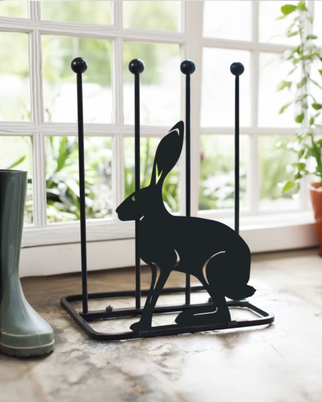 Steel 'March Hare' Welly Boot Rack | Black Country Metalworks