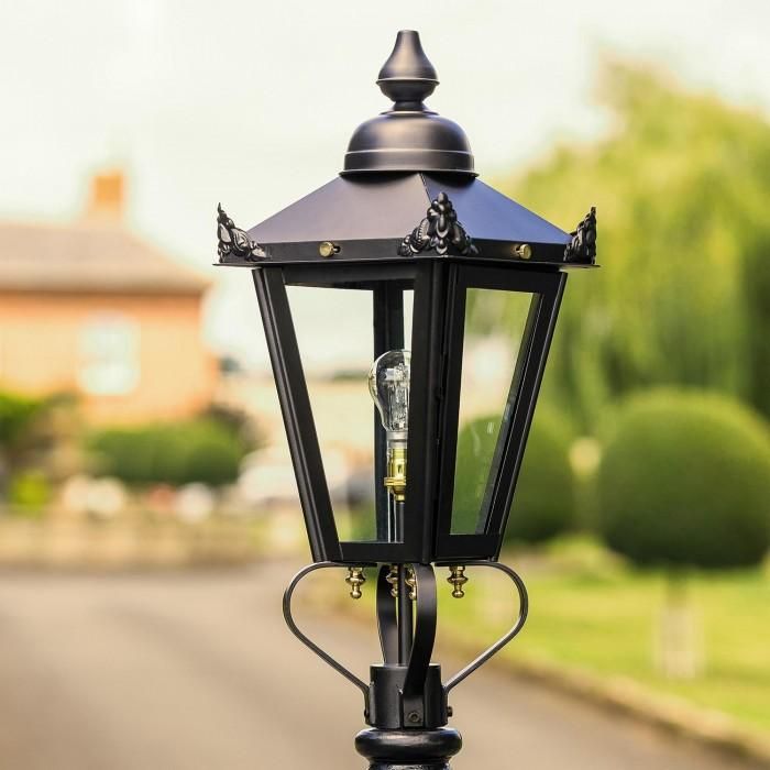 Black Victorian Lantern 60cm | Black Country Metalworks