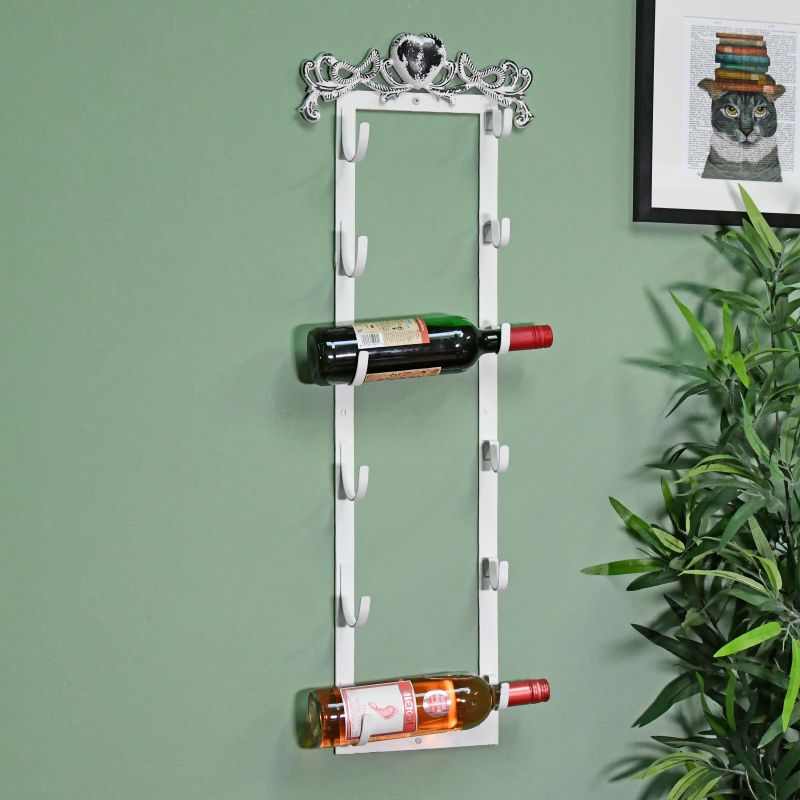 "Ladder" Wall Mounted Wine Rack | Black Country Metalworks