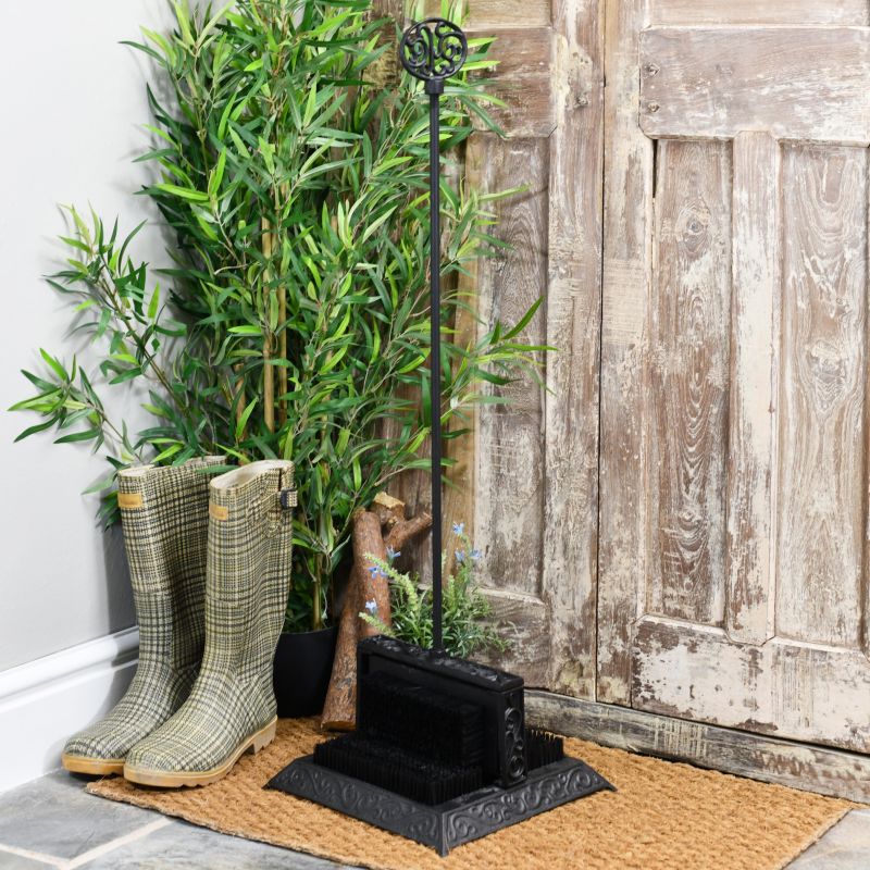 Three in One Black Boot Brush Boot Jack and Scraper | Black Country ...
