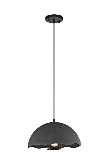 "Ackringcombe" Zinc Ceiling Fixture With Caged Light | Black Country ...