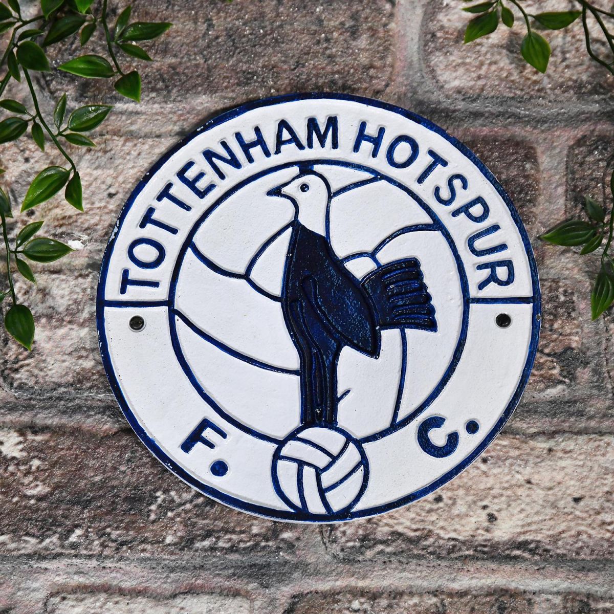 "Tottenham Hotspur" Cast Iron Reproduction Sign | Black Country Metalworks